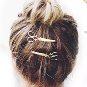 Accessories | Gold Scissors Hair Pins | Poshmark